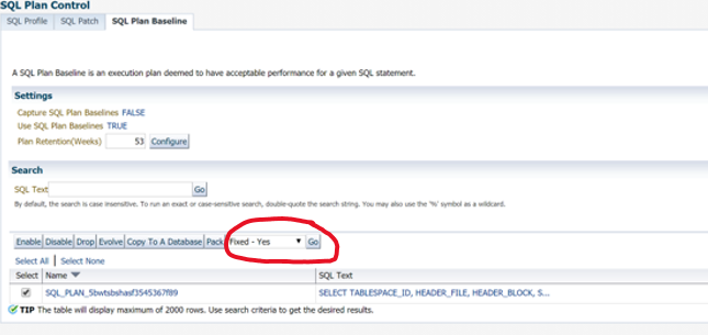 Tune Oracle and Optimize Queries with SQL Baselines
